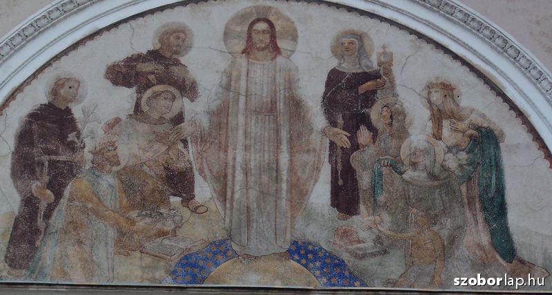 Ferencesek temploma – freskó – Köztérkép