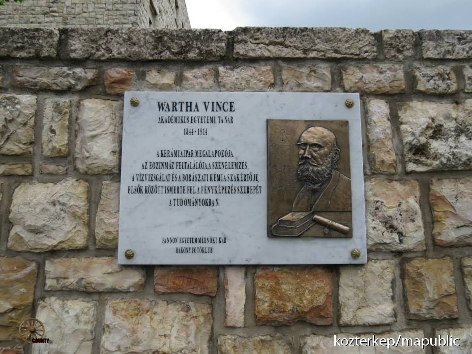 Wartha Vince-emléktábla – Köztérkép