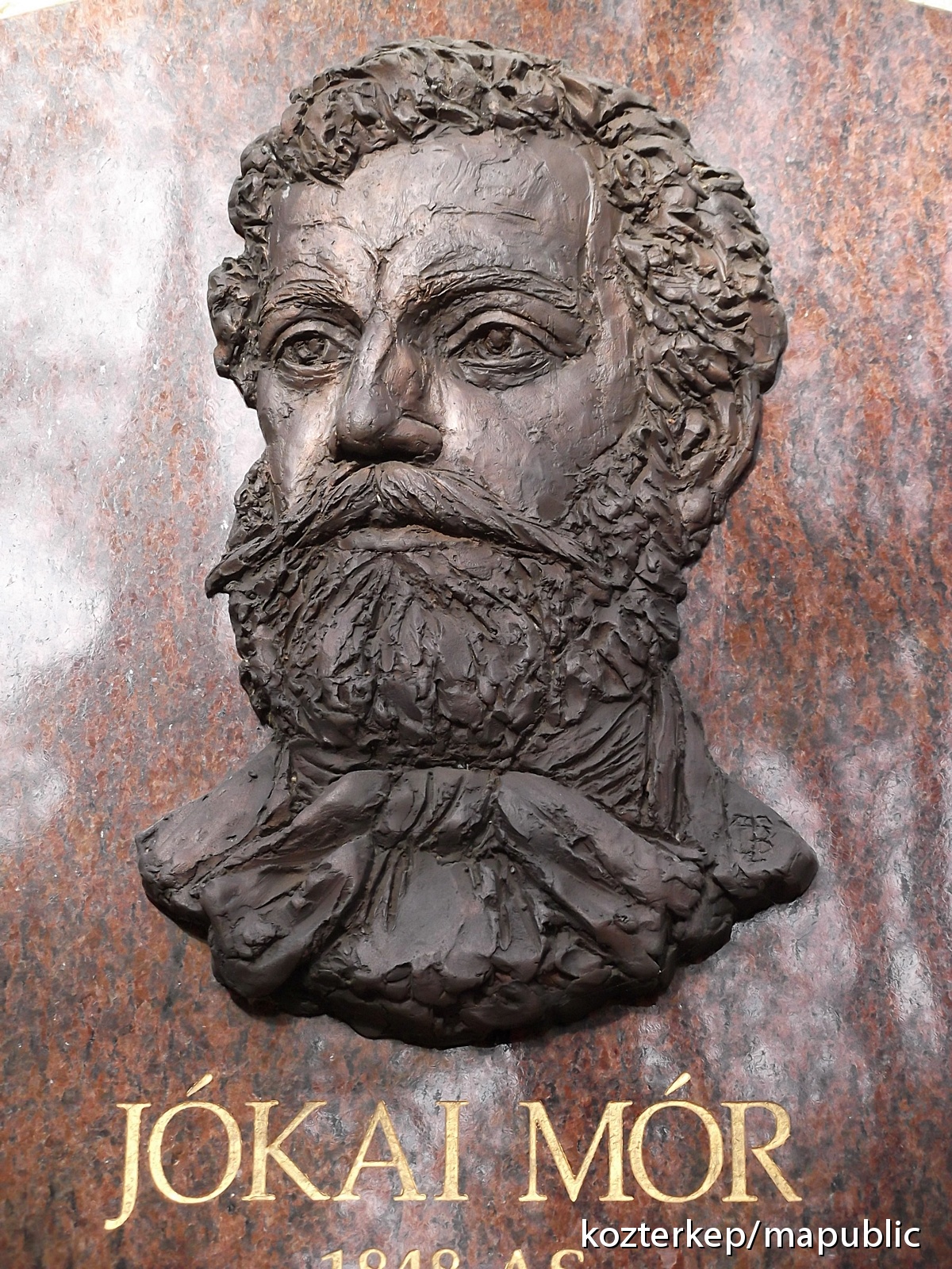 Jókai Mór-emléktábla – Köztérkép