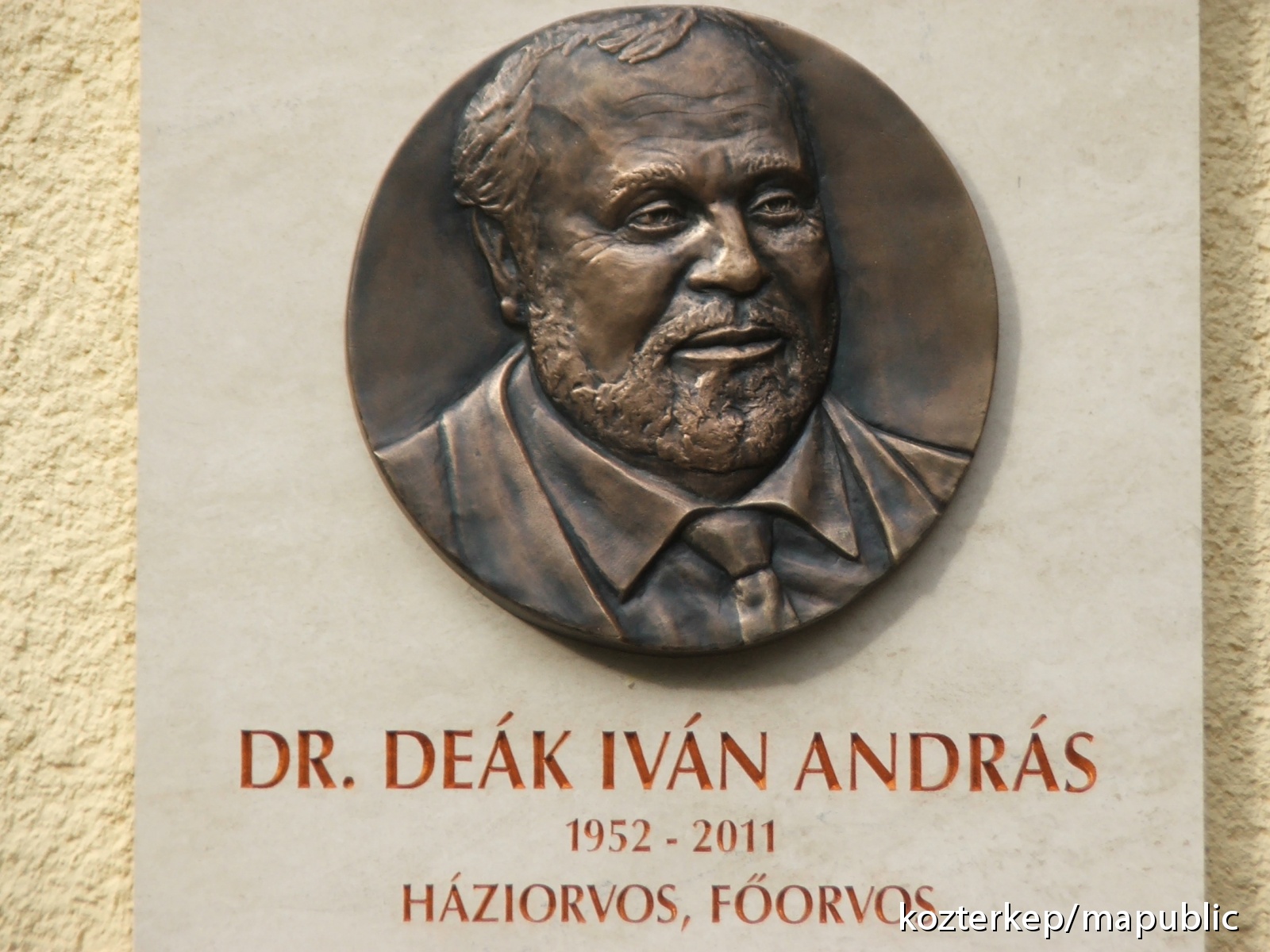 Dr. Deák Iván András emléktáblája – Köztérkép