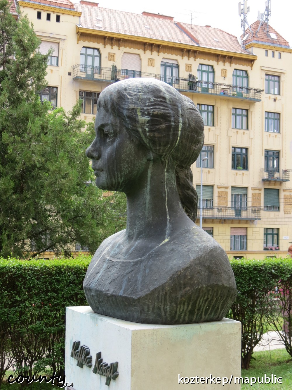 Kaffka Margit – Köztérkép