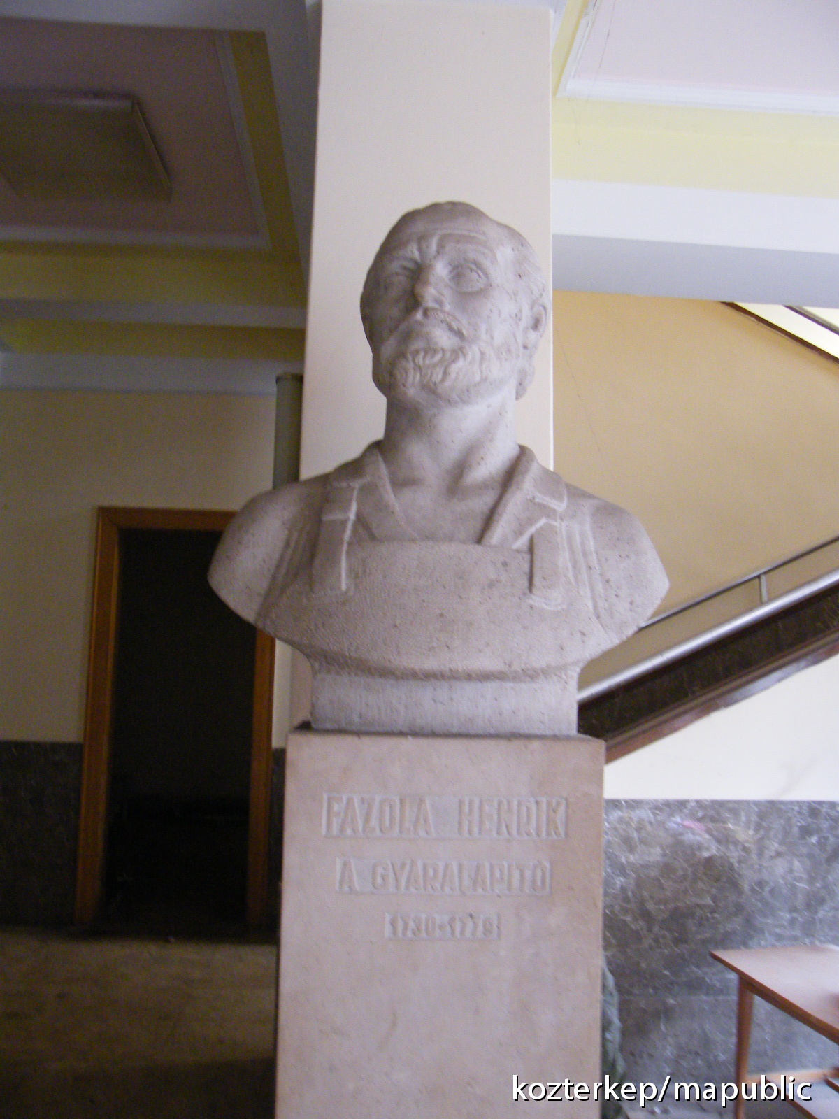 Fazola Henrik – Köztérkép