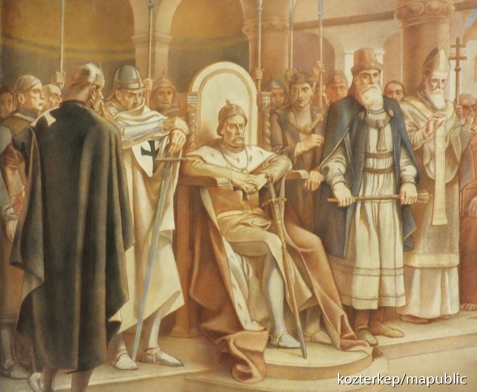 II. Endre meghirdeti az aranybullát – Köztérkép