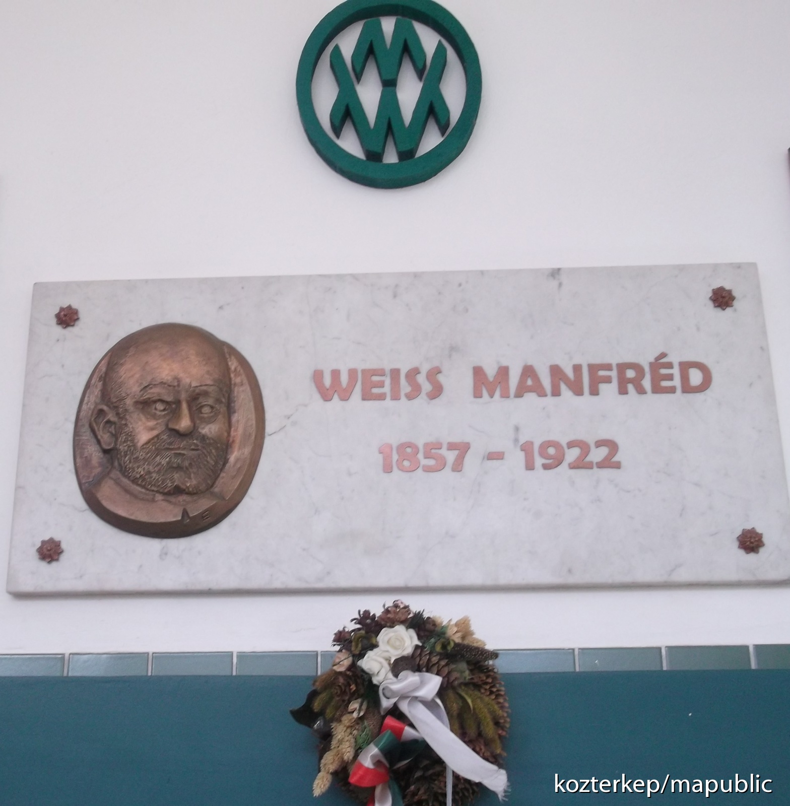 Weiss Manfréd – Köztérkép