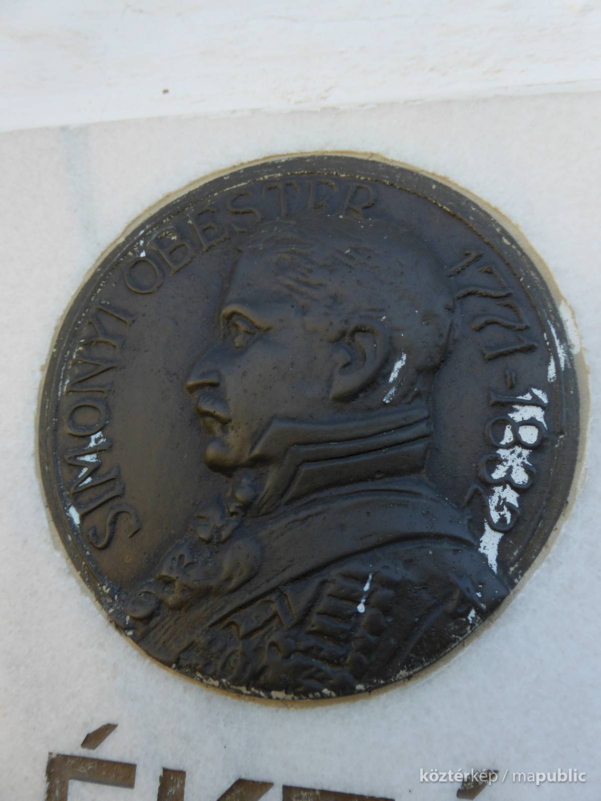 Simonyi óbester-emléktábla – Köztérkép