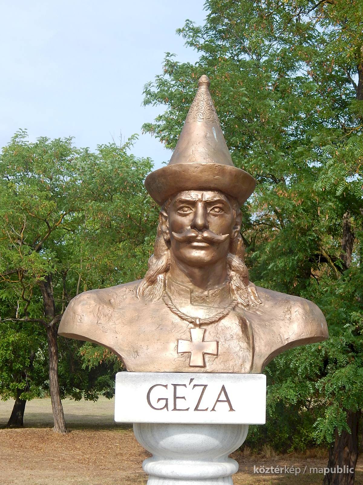 Géza fejedelem – Köztérkép