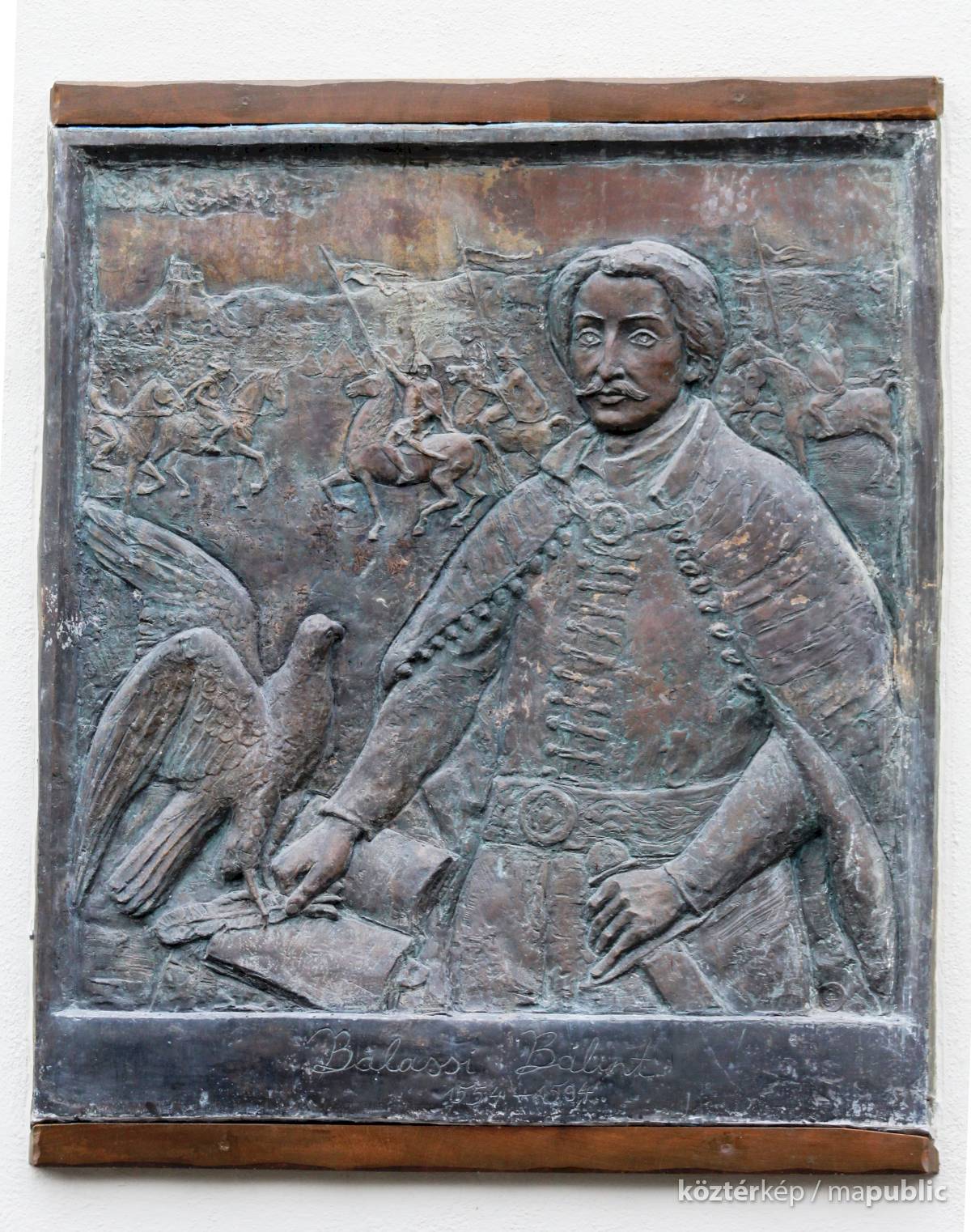 Balassi Bálint-dombormű – Köztérkép