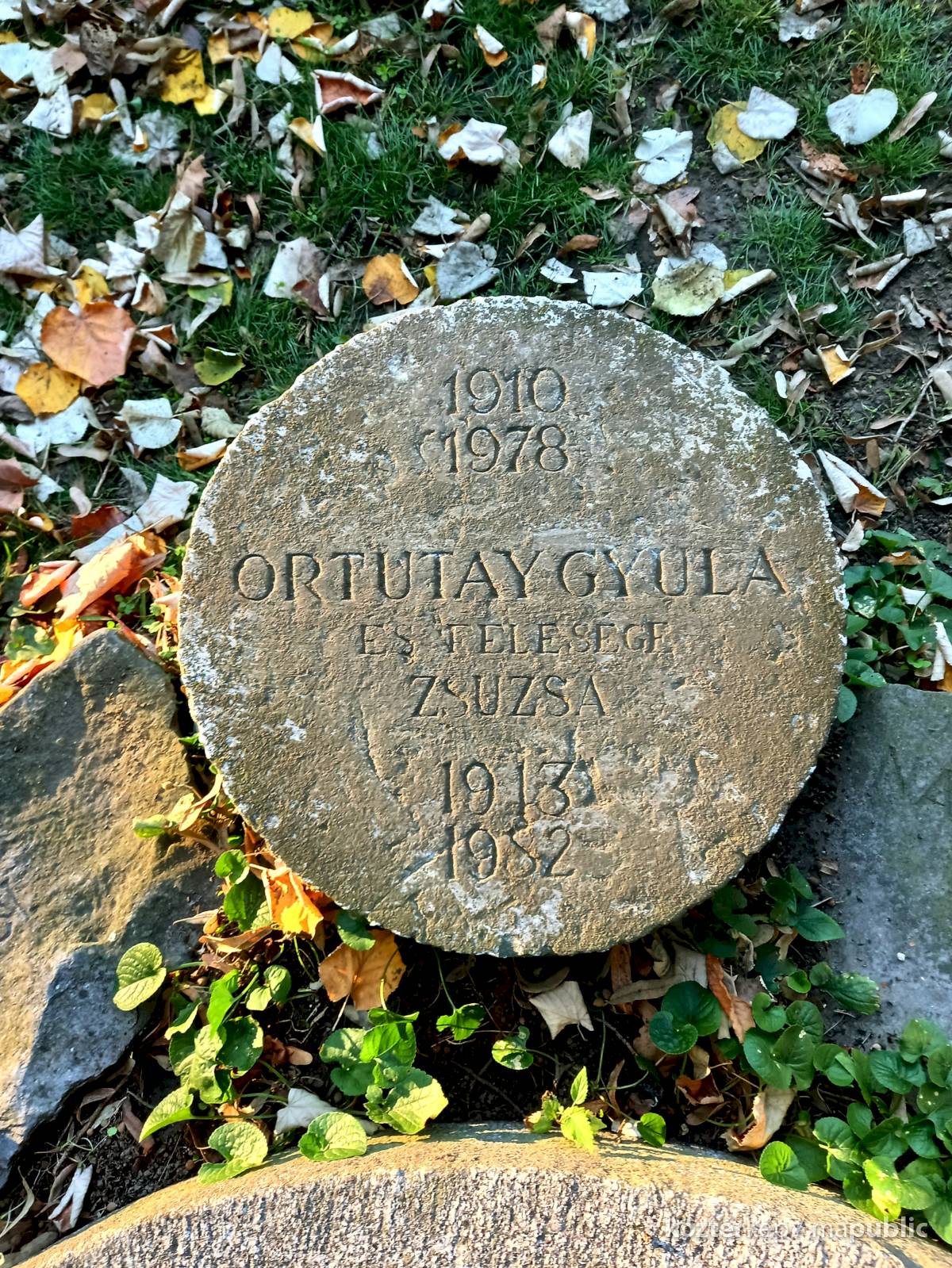 Ortutay Gyula síremléke – Köztérkép